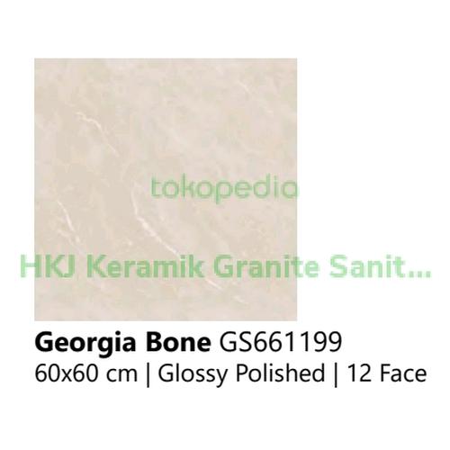 Jual Keramik Lantai Porcelain Georgia Bone Glossy ukuran 60x60 Kualitas 1 - Kab. Bandung - hkj ...