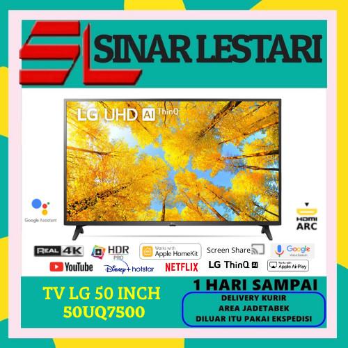 Promo TV LG 50UQ7500 SMART TV 50 INCH UHD REAL 4K HDR THINQ AI ...