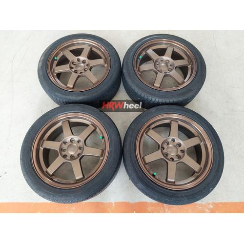 Jual Velg Mobil Bekas TE37 Ring 16 Lebar 7 Inc Rata + Ban 195/50 R16 ...