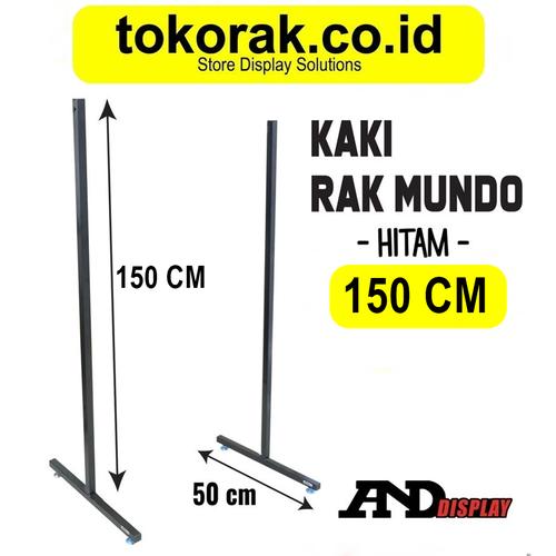 Jual KAKI RAK MUNDO T 150 CM STAND DISPLAY WIRE MESH GRID RAM JARING ...