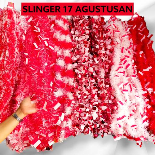 Jual Rumbai Slinger Merah Putih Hiasan Dekorasi HUT RI 17an 17 ...