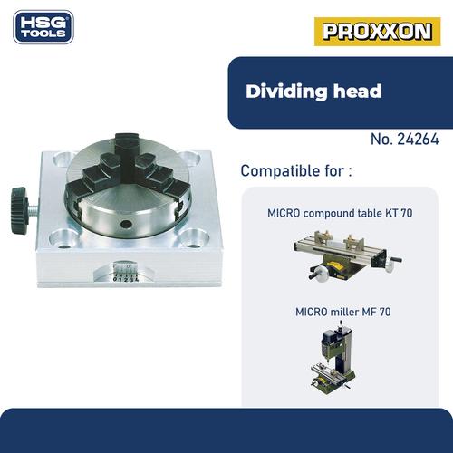 Jual PROXXON 24264 MINI CHUCK JAWS DIVIDING HEAD MILLER & COMPOUND ...
