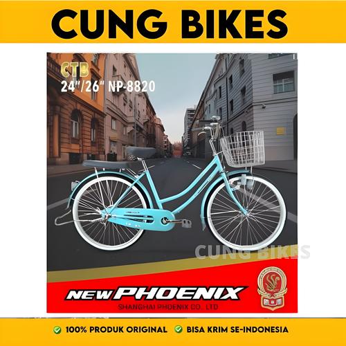 Jual Sepeda Mini Perempuan PHOENIX 8820- 24, 26 Inch dengan keranjang ...