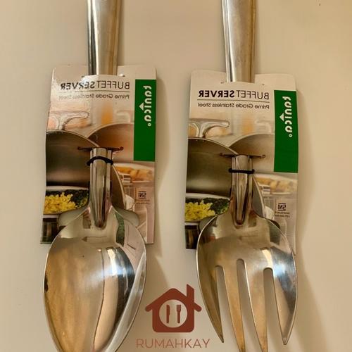 Jual Tanica Buffet Serving Spoon and Fork / Sendok dan Garpu Sayur Saji ...
