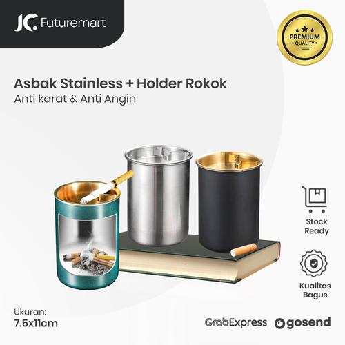 Jual Asbak rokok tabung ash tray stainless steel scandinavian ygh-1005 ...