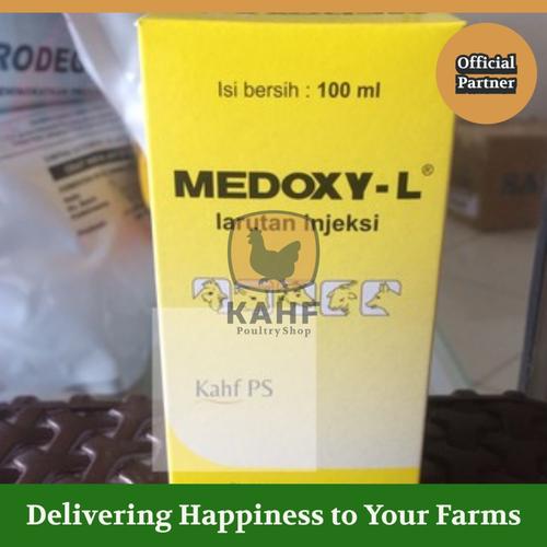 Jual Medoxy L 100 ml Injeksi Antibiotik Unggas Sapi Kambing Kuda Kucing ...