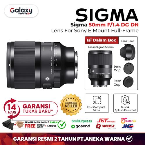 Promo Lensa Sigma 50mm f/1.4 DG DN Art Lens for Sony FE F1.4 Garansi ...