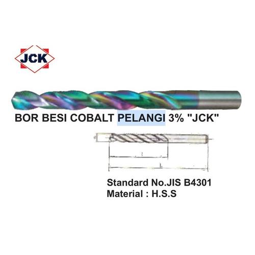 Jual JCK Straight Drill / Mata Bor Besi HSS Cobalt Pelangi 10mm 10 mm ...