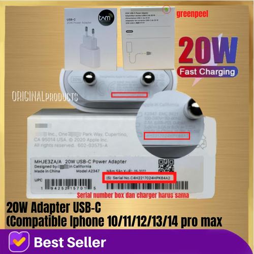 Jual ORIGINAL APPLE IBOX ADAPTER 20w CHARGER IPHONE 11 12 PRO MAX 20 ...