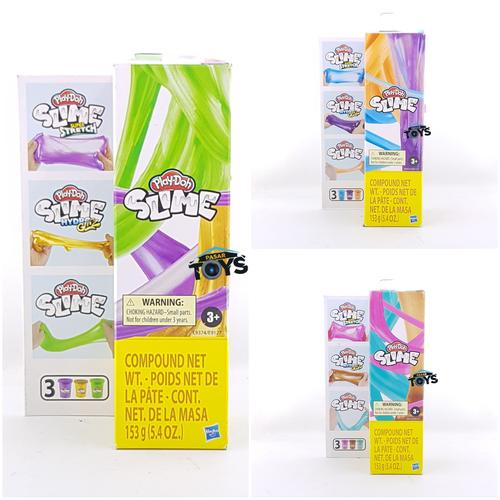 Jual Play-Doh Playdoh Slime 3 Pack Of Non Toxic Slime Original Hasbro ...