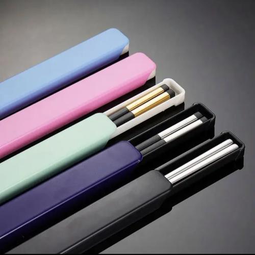 Jual Tempat Sumpit makan Sedotan Stainless Kaca Kotak Box mewah ...