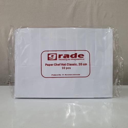 Jual Topi Koki Kertas Klasik 20cm 25cm 30cm_Topi Chef - 20 CM - Kab ...