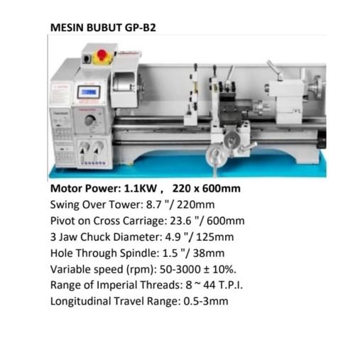 Jual Mesin Bubut Mini Lathe Machine Seru GP B2 - Kota Tangerang ...
