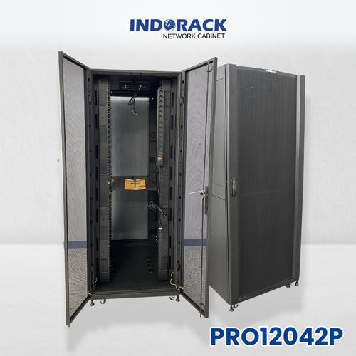 Jual Indorack Heavy Duty 42U Perforated Rak 24" Depth 1200mm PRO12042P ...