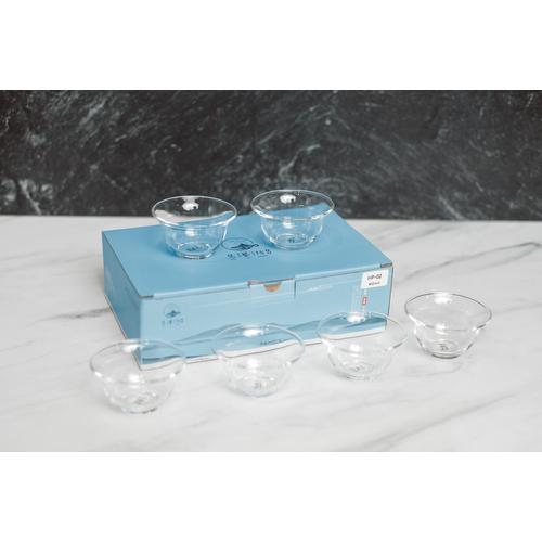 Jual Glass Chinese Tea Cup Set - 6 Pieces - Gelas Teh Kaca Special ...