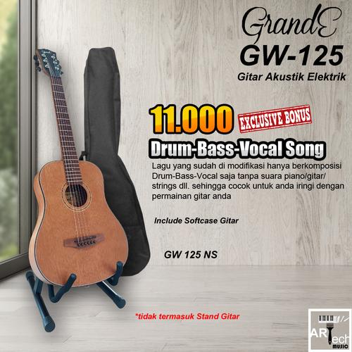 Jual Grande GW 125 / GW125 Gitar Akustik String Size 3/4 Original - NS ...