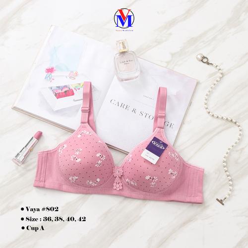 Jual Vaya Bra Tanpa Kawat Cup A Kait 3 Art 802 ( Motif Bunga ) - 36 ...