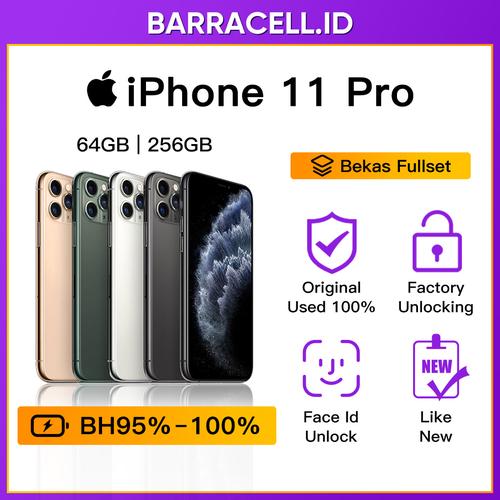 Jual iPhone 11 Pro Second 64GB 128GB original fullset mulus terawat ...