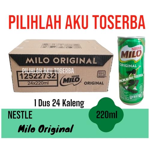 Jual Susu Milo Kaleng Coklat ACTIVE GO ORIGINAL - 240 ml (1 dus isi 24 ...