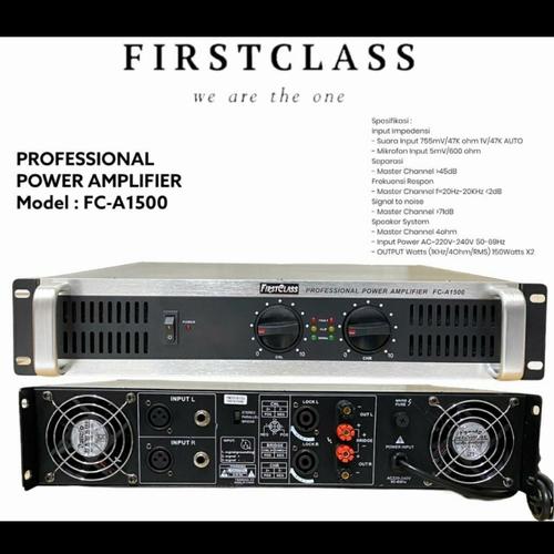 Jual Power Audio Sound System Firstclass FC A1500 PRO Powered Amplifier ...