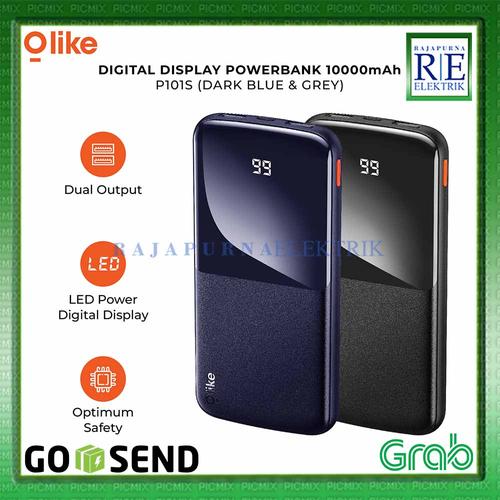 Promo OLIKE Powerbank 10000mAh 12W DUAL OUTPUT USB TYPE-C LED DISPLAY P101S - Black - Jakarta ...