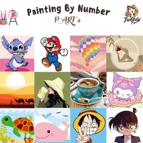 Jual TweedyToys - Paint By Number Children Canvas Painting / Canvas ...