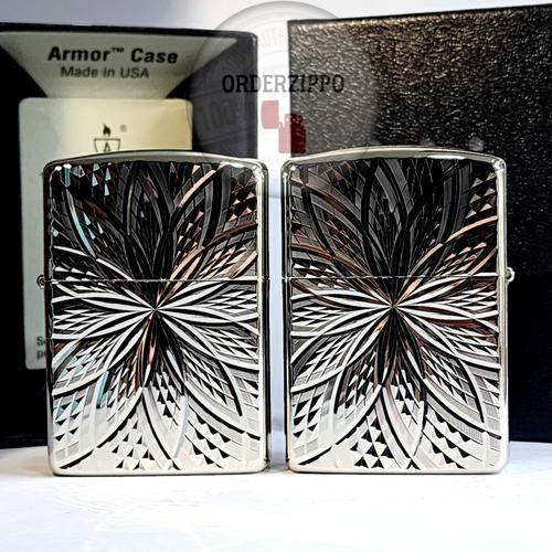 Jual Zippo Original Armor Leaf Pattern Design Silver Plated 2 sisi Japan - Jakarta Selatan ...