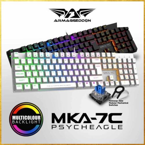 Jual Keyboard Gaming Mechanical ARMAGGEDDON MKA-7C PSYCHEAGLE - Jakarta ...