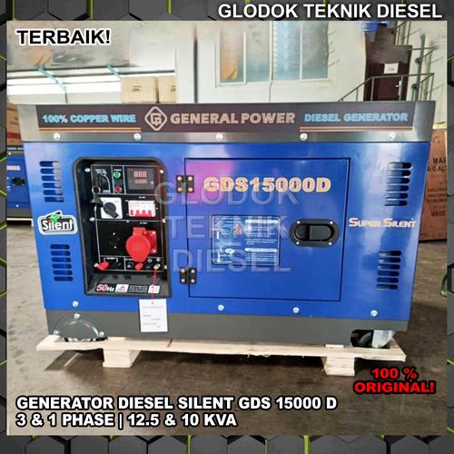 Jual Generator Genset Silent Diesel Solar 12.5 10 KVA GDS 15000 D GDS15000D - Kota Tangerang ...