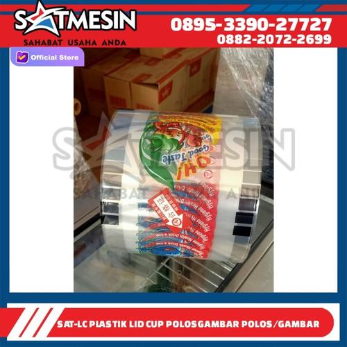 Jual Plastik Lid Cup Sealer Polos / Gambar - Tutup Gelas Plastik Roll ...
