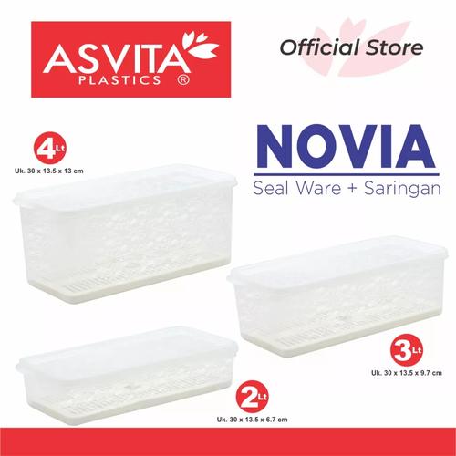Jual ASVITA Novia Sealware + Saringan Tempat SERBAGUNA Makanan ...