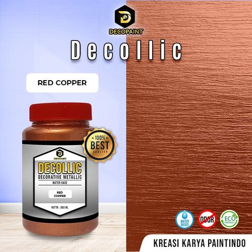 Jual Cat Metalik Tembaga Merah Water Base | Decolic-Metallic Red Copper ...