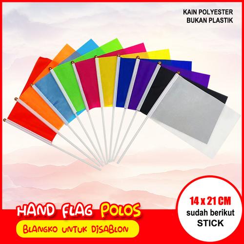 Jual Bendera Tangan Polos / Blank Hand Flag - Hitam - Kota Bekasi ...