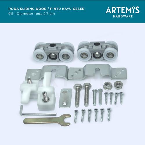 Jual Roda Sliding Door Rel Pintu Geser Kayu - Diameter Roda Nilon 2,7 ...