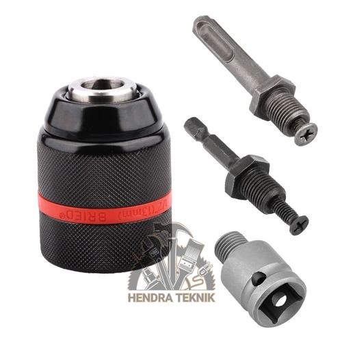 Jual KEPALA BOR 13MM BESI HD DRAT TANPA KUNCI KEYLESS KEPALA BOR ...