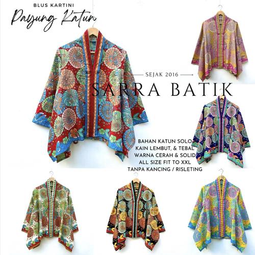 Jual PREMIUM Blus Kartini Patung Batik Jadul Motif Warna Pesta ...