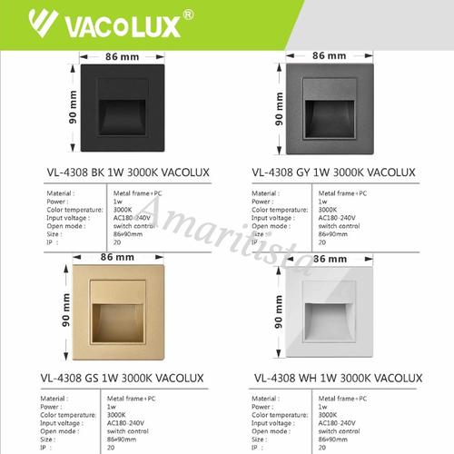 Jual Lampu Tangga LED Vacolux Stair Step LIGHT 1WATT 220V 3000K ...