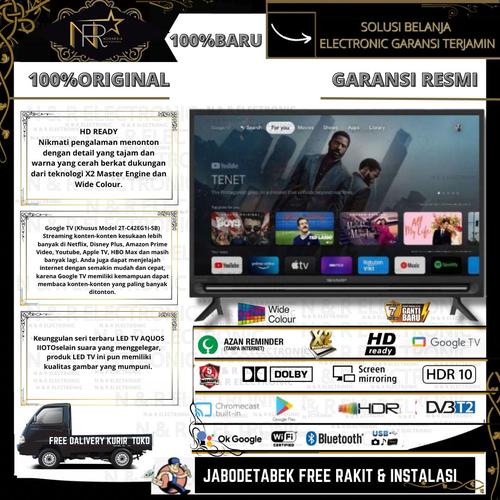 Jual SHARP 2T C32EG1I -LED HDREADY HDR -GOOGLE TV 32'INCH-SHARP 32EG1I ...