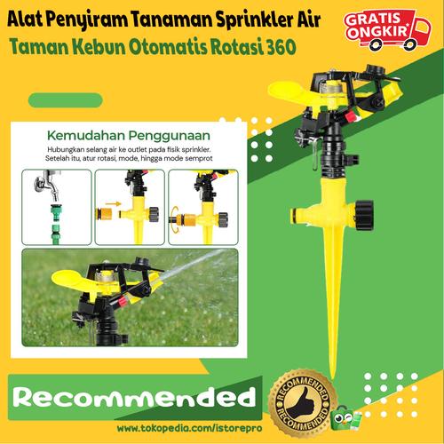 Jual Alat Penyiram Tanaman Sprinkler Air Taman Kebun Otomatis Rotasi ...