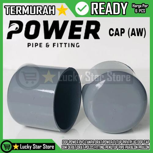 Jual Dop Power Pvc Tanpa Drat Power Tutup Pipa Plug Dop Cap Ukuran ½ ¾ ...