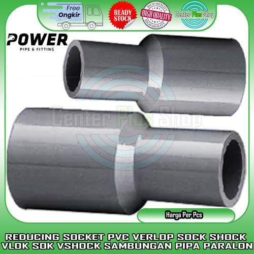 Jual Vlok Sock AW 3/4" X 1/2" Reducer PVC Sambungan Pipa Flok Sok ...