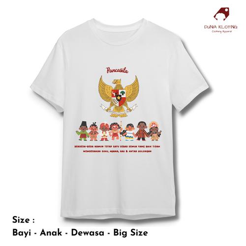 Promo Baju Kaos Kemerdekaan Anak Keluarga Indonesia GARUDA PANCASILA 30s - Putih, S - Kota ...