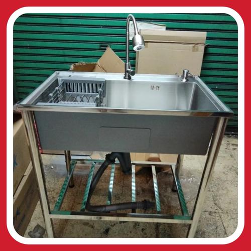 Jual Kitchen Sink Meja Portable Stainless Ukuran 75cm X 45Cm Paket ...
