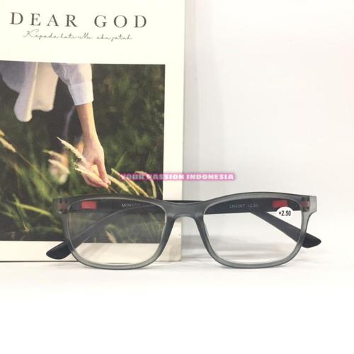 Jual LN338 Kacamata Baca Model Cowok / Cewek +1.00 sd +3.00 Warna Abu2 ...