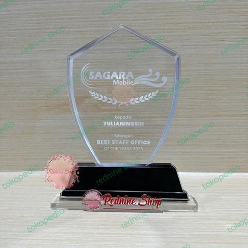 Jual Plakat Akrilik Custom/Piagam Penghargaan/Plakat Murah Design Free ...