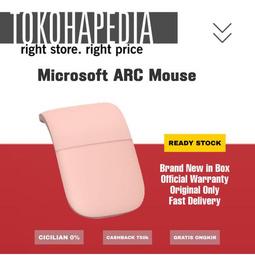 Jual Microsoft ARC Mouse Pink Black Blue Red Platinum - Pink - Jakarta ...