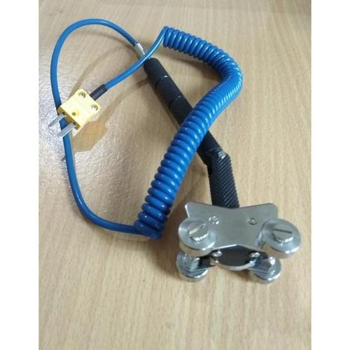 Jual New Roller Surface Temperature Probe Type K Stainless Steel Wheel ...