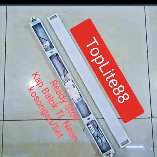 Jual Kap Lampu TL Balok T8 1x36/1x36W Housing T8 Neon TLD 120Cm 36Watt ...