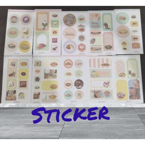 Jual sticker tema design recipe,cocok buat dekorasi kartu - Jakarta ...