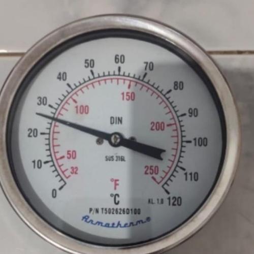 Jual Temperature Gauge Armatherm 4" Inch 300C Full Ss Model Back Stem ...